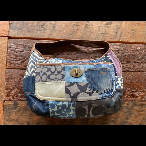 Coach | Bags | Vintage Authentic Excellent Condition Coach Hobo Denim ...